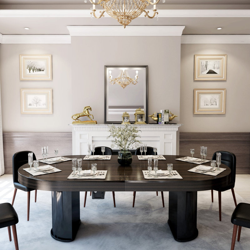 IDS Online Corp Oval Poker Table Split Dining Top | Wayfair